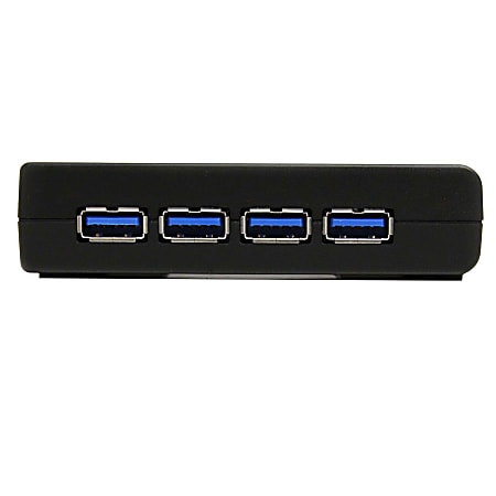 StarTech.com 4 Port Black SuperSpeed USB 3.0 Hub - Office Depot