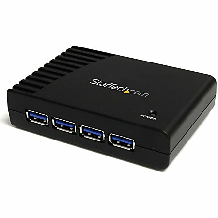 StarTech.com 4 Port Black SuperSpeed USB 3.0 Hub - Office Depot