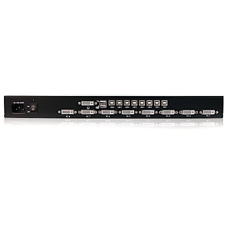 StarTech.com 8 Port 1U Rackmount DVI USB KVM Switch - Office Depot