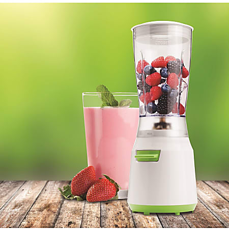 Brentwood Personal Blender WhiteGreen - Office Depot