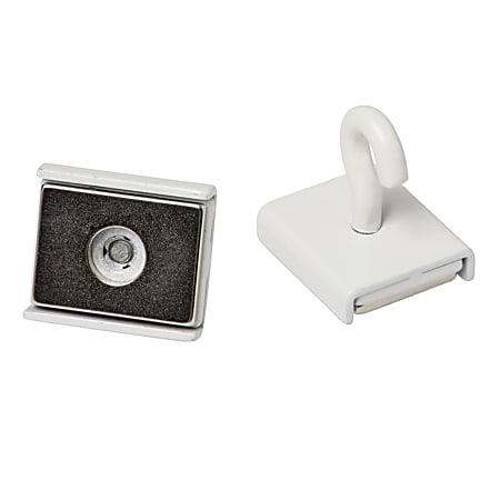 Dowling Magnets Ceiling Hook Magnets 78 x 1 White Pack Of 4 - Office Depot