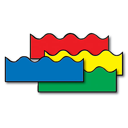 Carson Dellosa Scalloped Border Set 3 H x 36 L Pack Of 8 - Office Depot