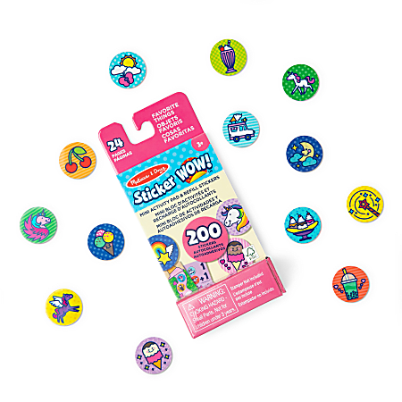 Melissa Doug Sticker WOW Mini Activity Pad with Refill Stickers ...