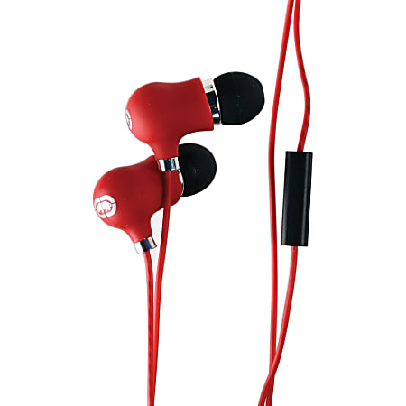 Ecko Unltd Bubble Earbud Earbuds Red - Office Depot