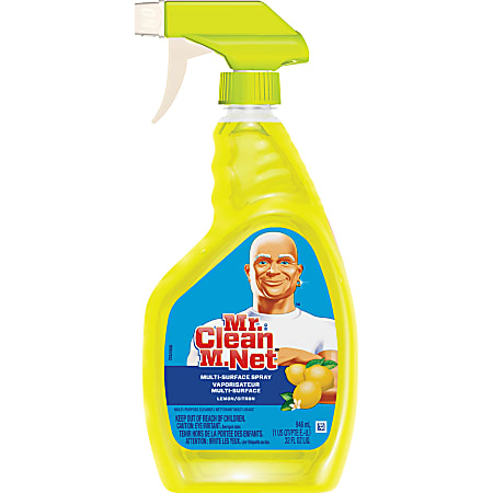 Mr. Clean Multipurpose Cleaning Spray Lemon Scent 32 Oz Bottle - Office ...