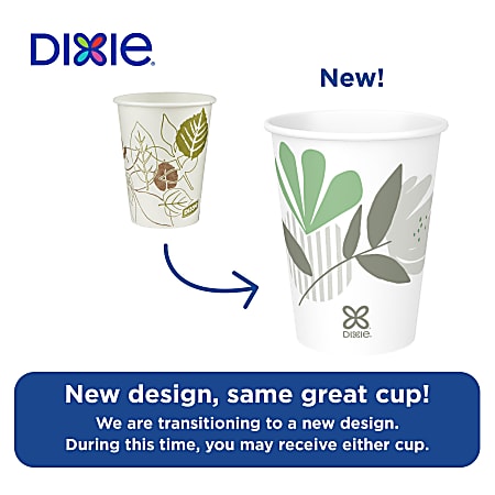 Dixie Paper Hot Cups 12 oz Pathways 1000 Count 50 Cups per Pack 20 ...