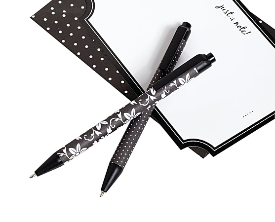 See Jane Work Note Cards With Envelopes 4 x 6 Black Pack Of 6 - Office ...