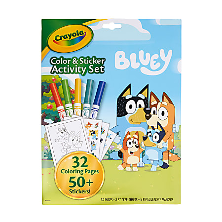 Crayola Color Sticker Activity Set Bluey - Office Depot