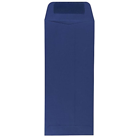 JAM Paper 10 Policy Envelopes Gummed Seal Presidential Blue Pack Of 25 ...