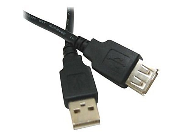 Link Depot USB 2.0 Cable Type A Male USB Type A Female USB 6ft - Office ...