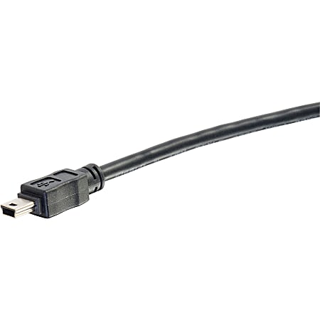 C2G 6ft USB 2.0 One Mini b Male to Two A Male Y Cable Mini Type B Male ...