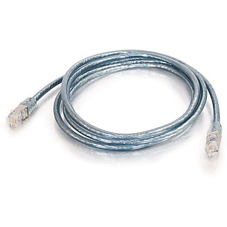 C2G 25ft High Speed Internet Modem Cable Phone Cable Transparent Blue ...