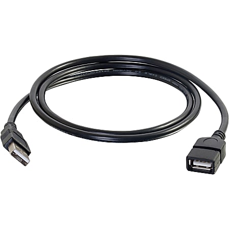 C2G 2m 6.6ft USB 2.0 Cable USB Cable Type USB A Female to Type USB A ...