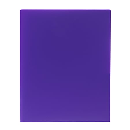 C Line 2 Pocket Poly Portfolios Letter Size Purple Pack Of 25 ...