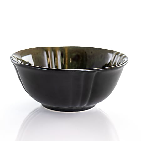 Elama Jade Waves 16 Piece Dinnerware Set Green - Office Depot