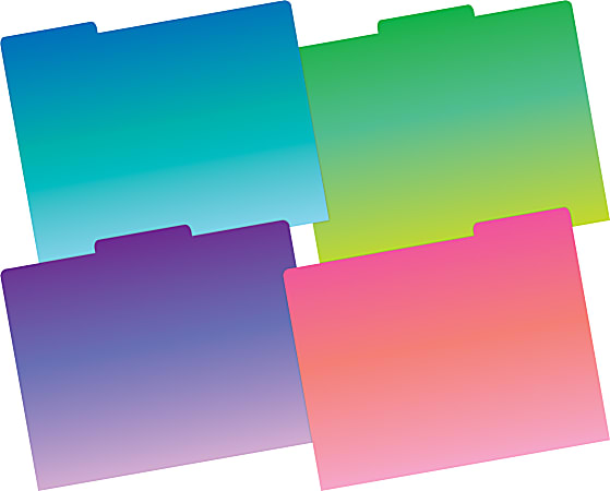 Barker Creek Get Organized File Folder Set 13 Cut Tab Letter Size Lime ...