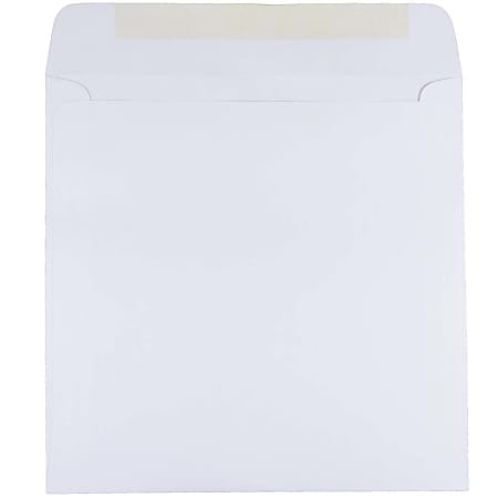 JAM Paper Square Invitation Envelopes 8 12 x 8 12 Gummed Seal White ...