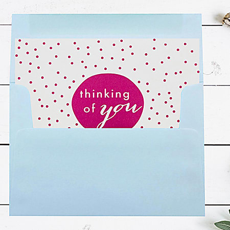 JAM Paper Booklet Invitation Envelopes A7 Gummed Seal Light Baby Blue ...