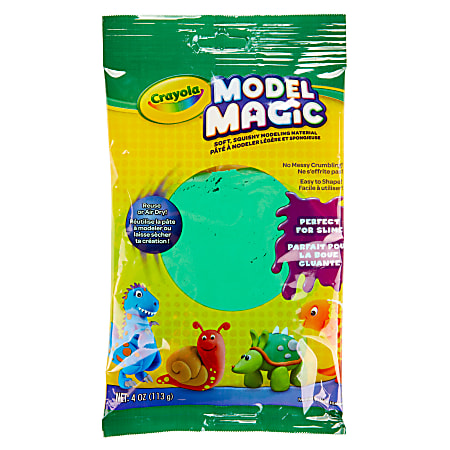 Crayola Model Magic Modeling Compound 4 oz. Green Set Of 6 Packs ...