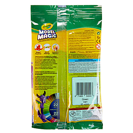 Crayola Model Magic Modeling Compound 4 oz. Green Set Of 6 Packs ...