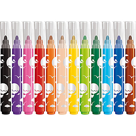 Maped ColorPeps My First Safety Tip Ultrawashable Markers Bullet Tip 12 ...