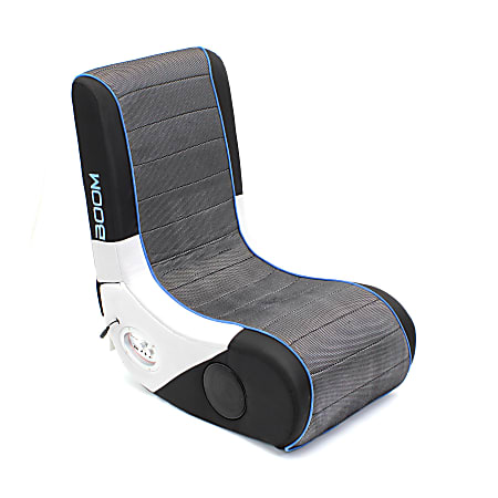 LumiSource Boom Chair Amp2 31 H x 17 W x 26 12 D BlackBlue - Office Depot