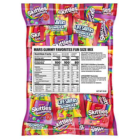 Mars Gummy Favorites Fun Size Mix 70 Oz - Office Depot