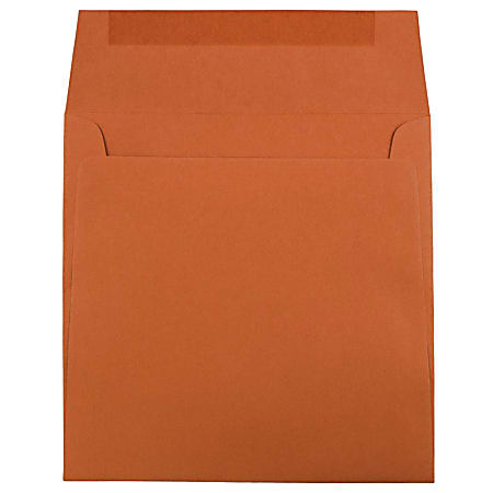 JAM Paper Color Square Invitation Envelopes 6 x 6 Gummed Seal Dark ...