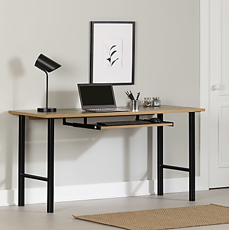South Shore Ezra 59 12 W Rectangle Computer Desk Nordik Oak 14670 ...