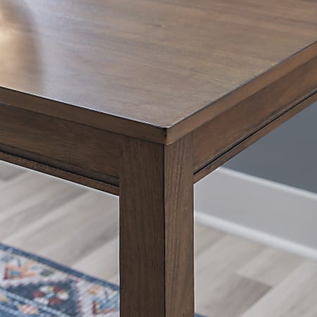 Linon Walker Counter Pub Table 36 H x 47 14 W x 23 34 D Rustic - Office ...