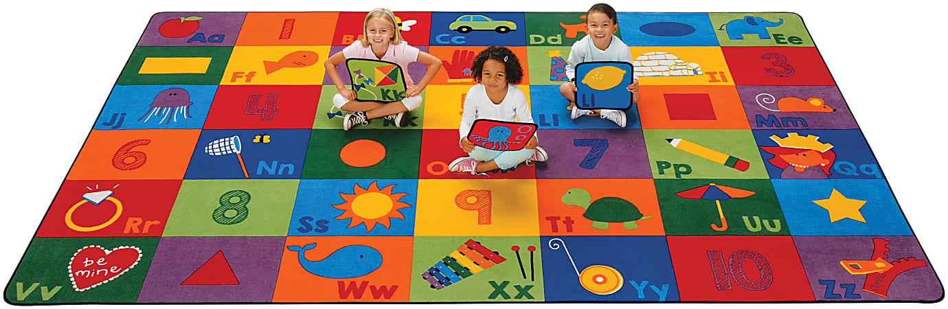 Carpets for Kids Premium Collection Sequential Seating Literacy ABC Rug ...