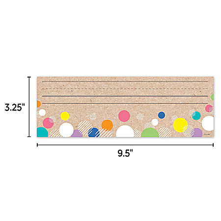 Creative Teaching Press Name Plates 9 12 x 314 Krafty Pop Colorful ...