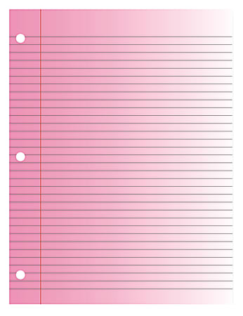 Office Depot Brand Ombre Filler Paper 8 x 10 12 College Ruled Assorted ...