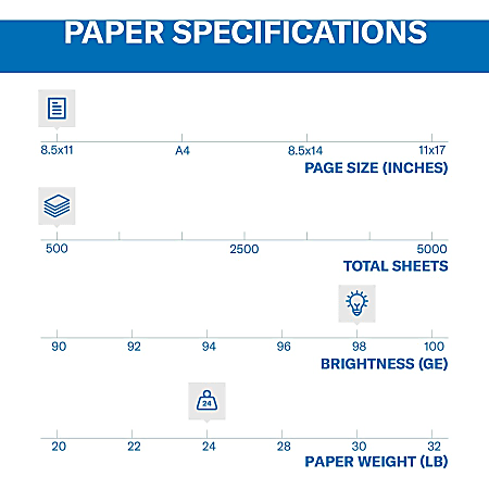Hammermill 3 Hole Punched Multi Use Print Copy Paper Letter Size 8 12 x ...