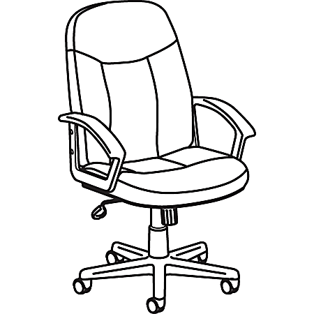 HON Executive Ergonomic Bonded Leather Chair Black - Office Depot