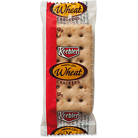 Keebler reg Wheat Crackers Wheat Packet 2 300 Carton - Office Depot