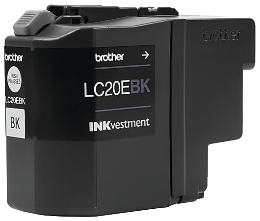 Brother LC20 Black Extra High Yield Ink Cartridge LC20EBK - Office Depot