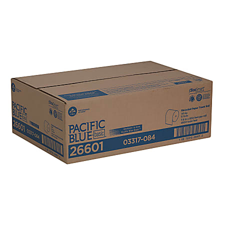 Pacific Blue Basic by GP PRO 1 Ply 7.87 x 800 100percent Recycled White ...
