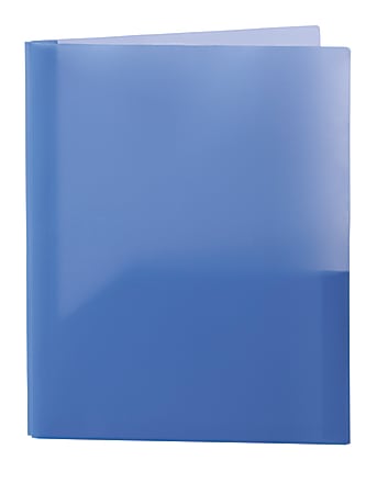 Office Depot Brand 2 Pocket School Grade Poly Folder with Prongs Letter ...