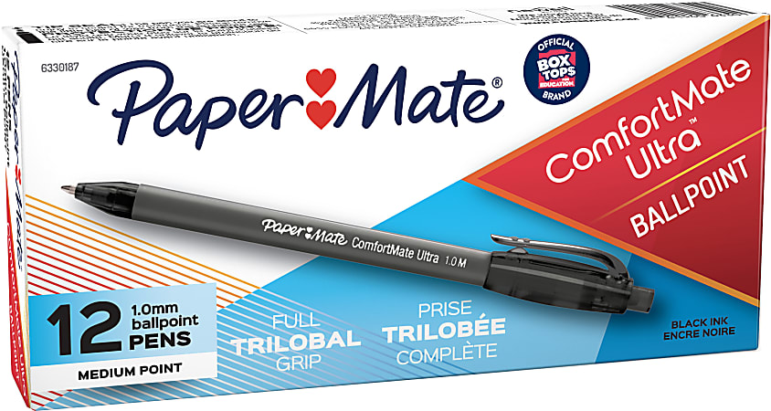Paper Mate Comfortmate Ultra Retractable Ballpoint Pens Medium Point 1. ...