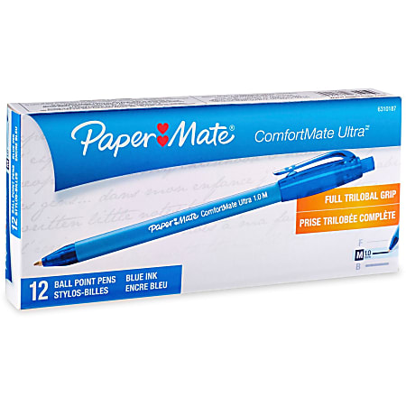 Paper Mate Comfortmate Ultra Retractable Ballpoint Pens Medium Point 1. ...