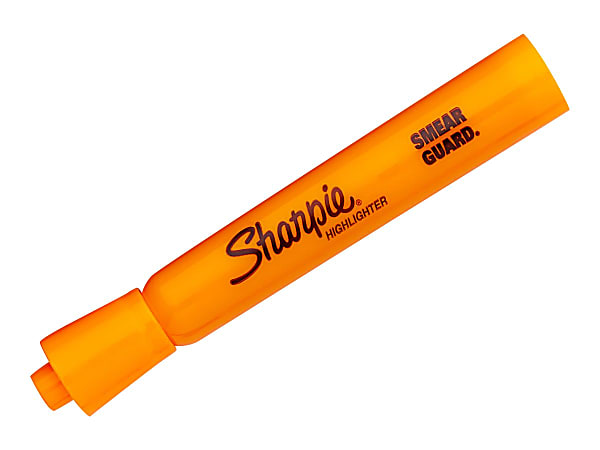 Sharpie Tank Style Highlighters Chisel Tip Fluorescent Orange Box of 12 ...