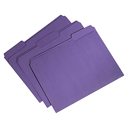 SKILCRAFT File Folders Purple Box Of 100 AbilityOne 7530 01 566 4135 ...