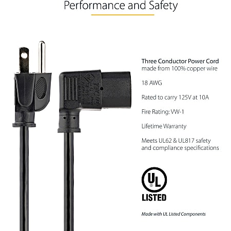 StarTech.com Computer Power Cord 6 - Office Depot
