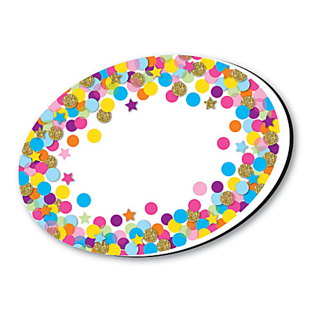 Ashley Productions Magnetic Whiteboard Eraser Oval Confetti Pack Of 6 ...