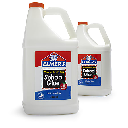 Elmers Washable School Glue 1 Gallon White - Office Depot