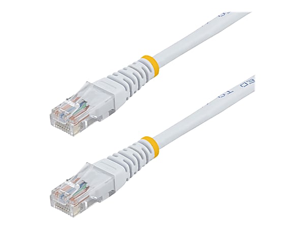 StarTech.com Cat5e Molded UTP Patch Cable 15 White - Office Depot