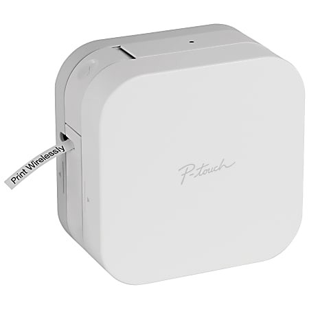 Brother P touch PTP300BT CUBE Smartphone Label Maker White - Office Depot