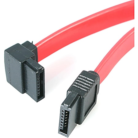StarTech 12in SATA to Left Angle SATA Serial ATA Cable Make a left ...