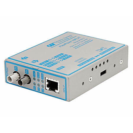 Omnitron FlexPoint 10FLT Fiber media converter 10Mb LAN 10Base T 10Base ...